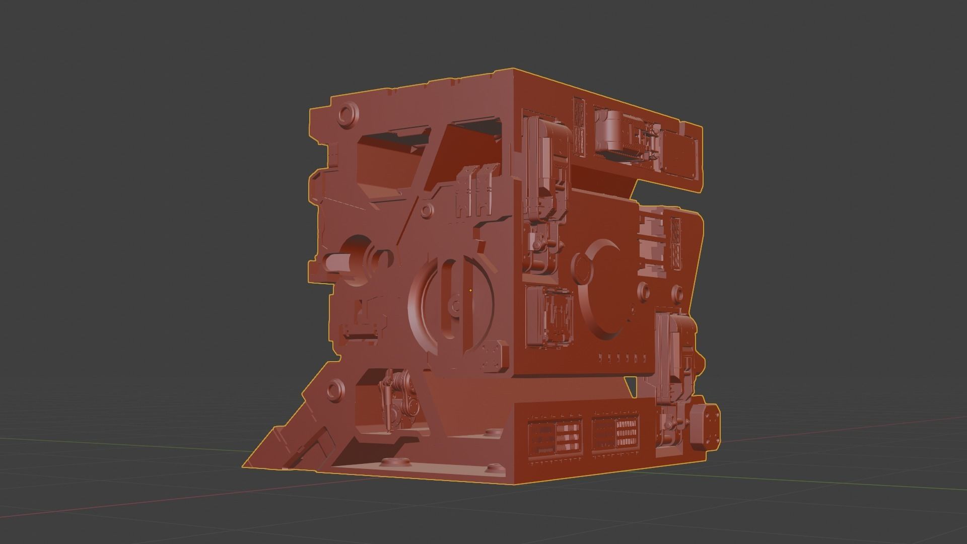 Sci-fi asset for a military KITBASHING taste 3D model | CGTrader
