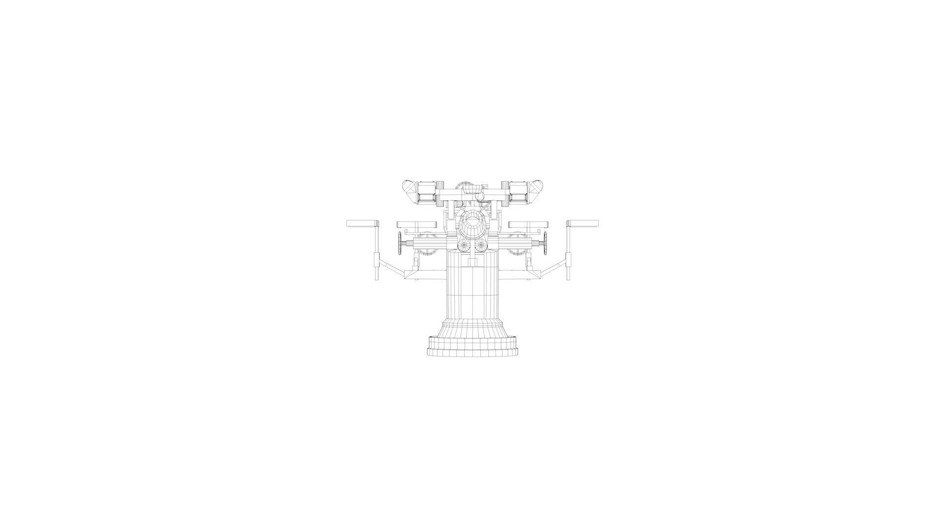 88mm SK C - 35 Naval Gun 3D model rigged | CGTrader