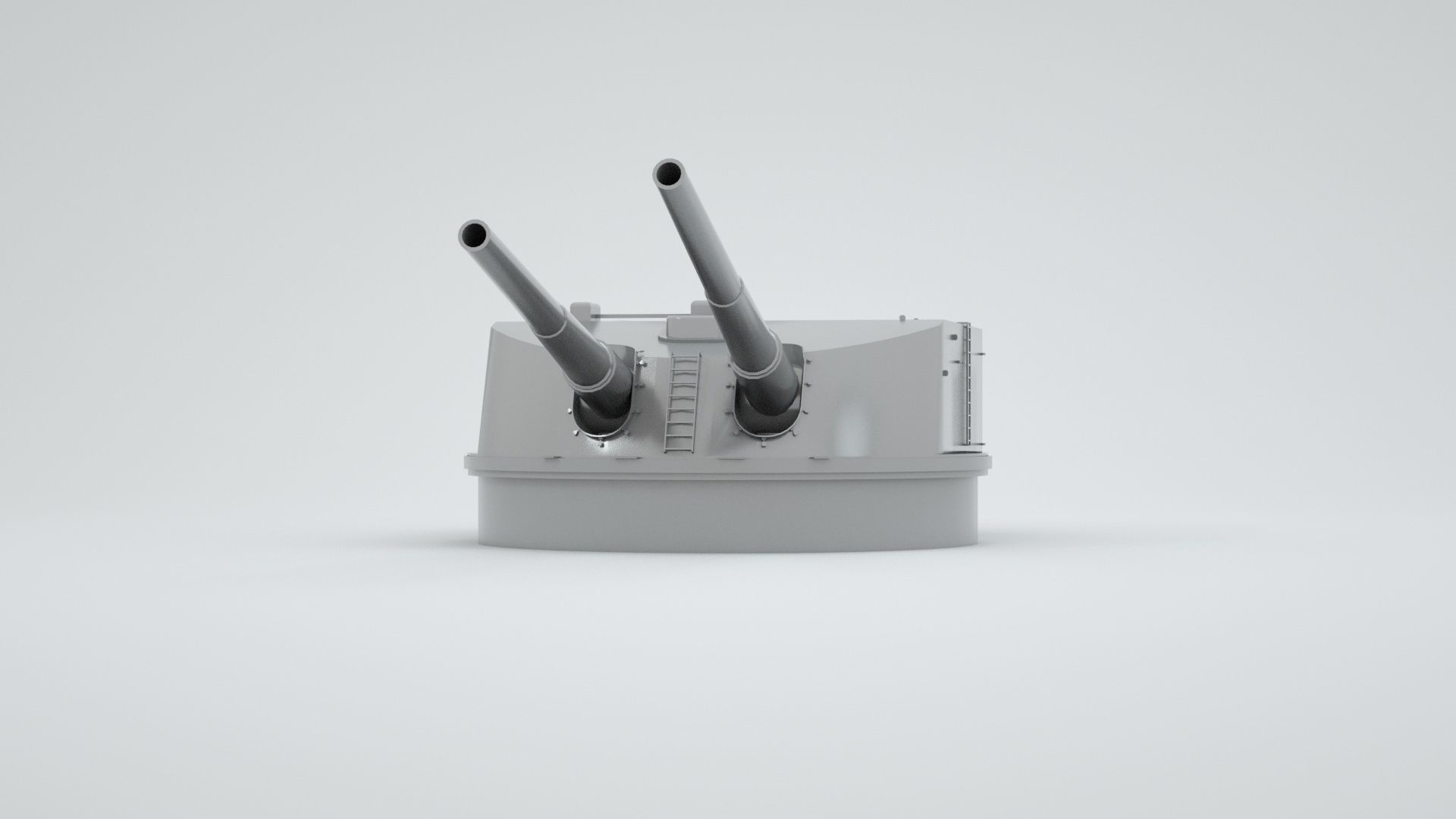 283mm - 11inch SK L - 50 Naval Gun 3D model rigged | CGTrader