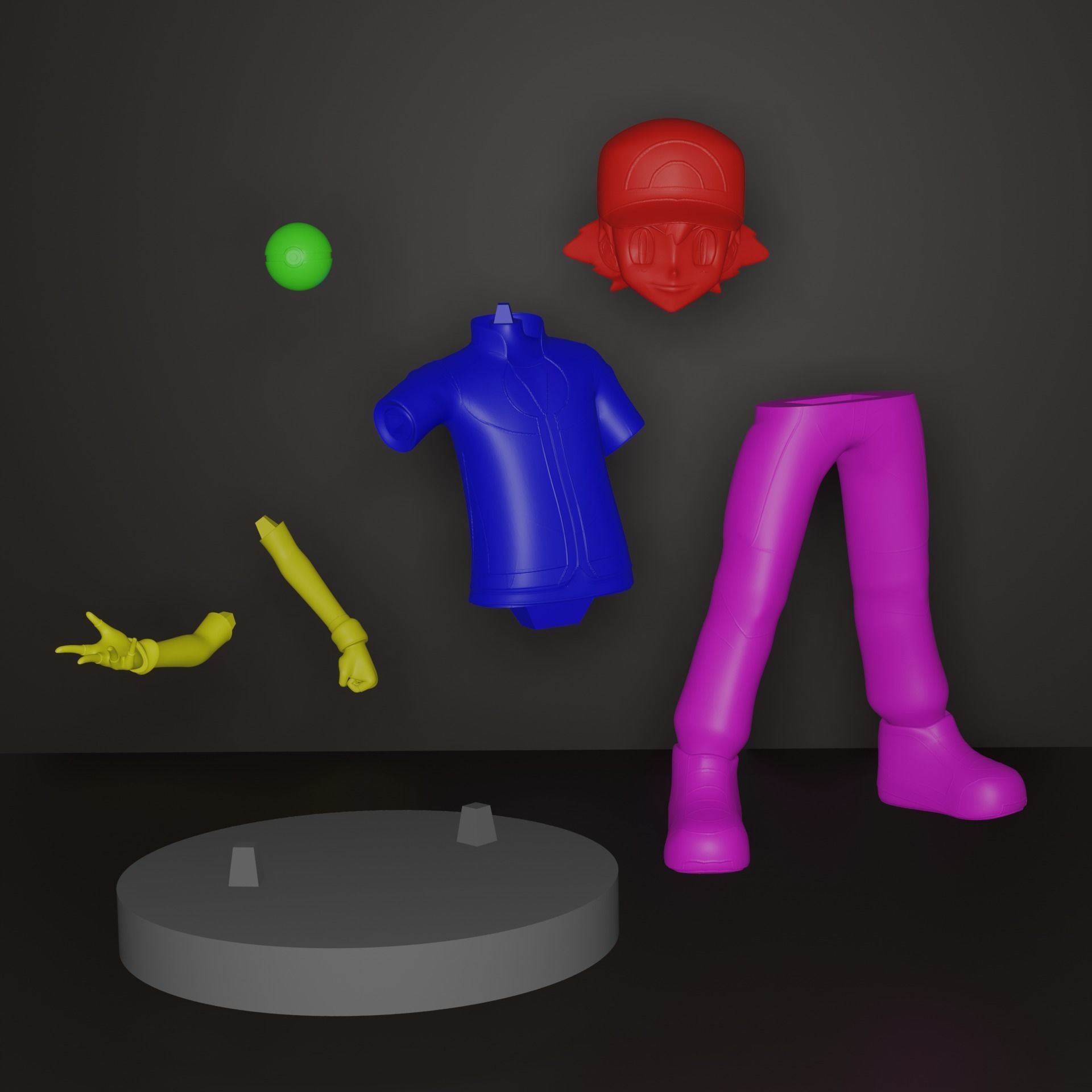 Ash Ketchum 3D model 3D printable | CGTrader