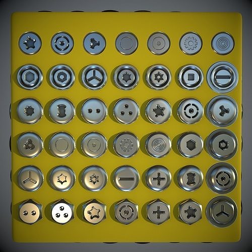 Bolts - Fasteners Generator Substance Texture | CGTrader