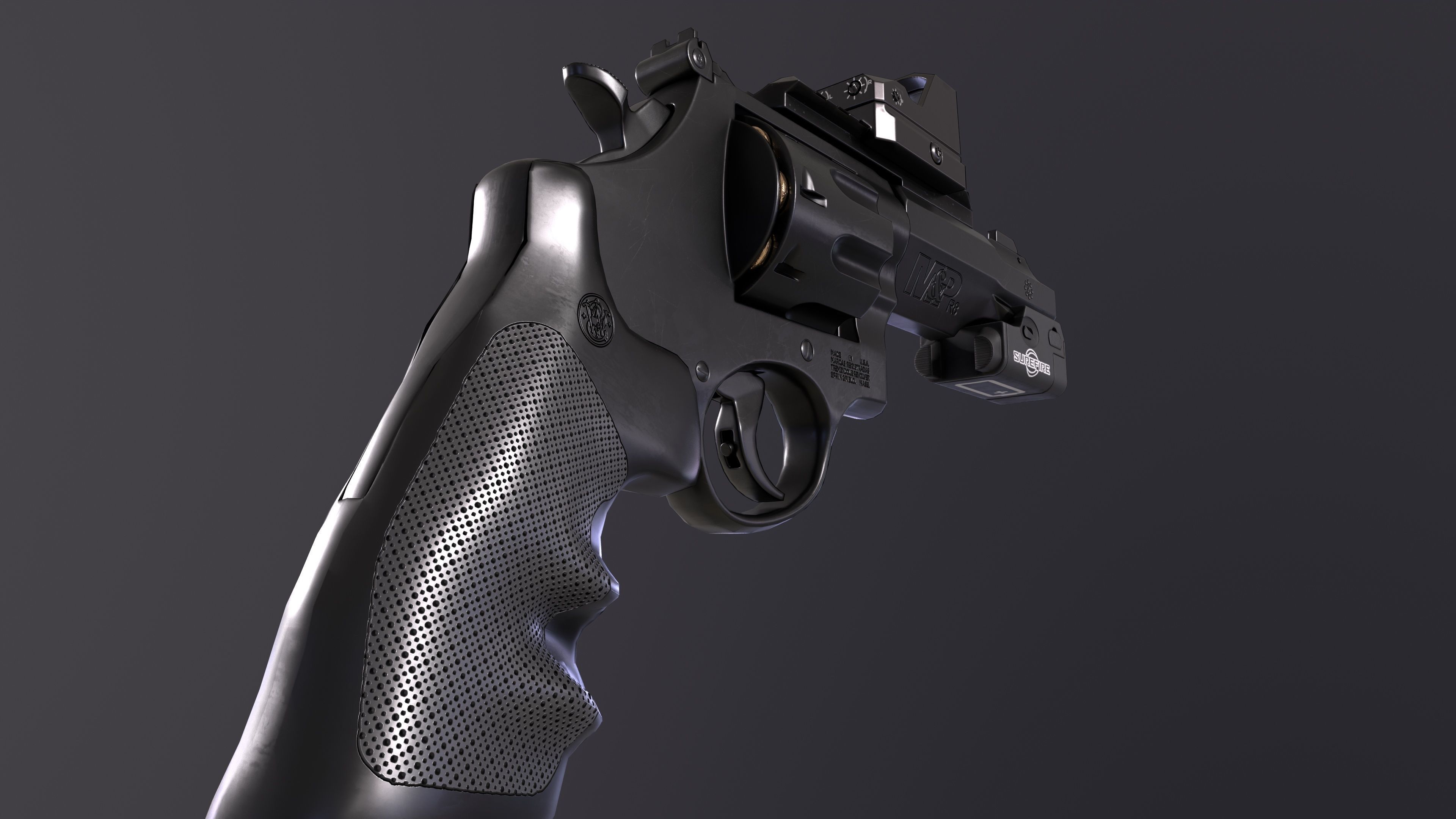 3D model Revolver 357 Magnum VR / AR / low-poly | CGTrader