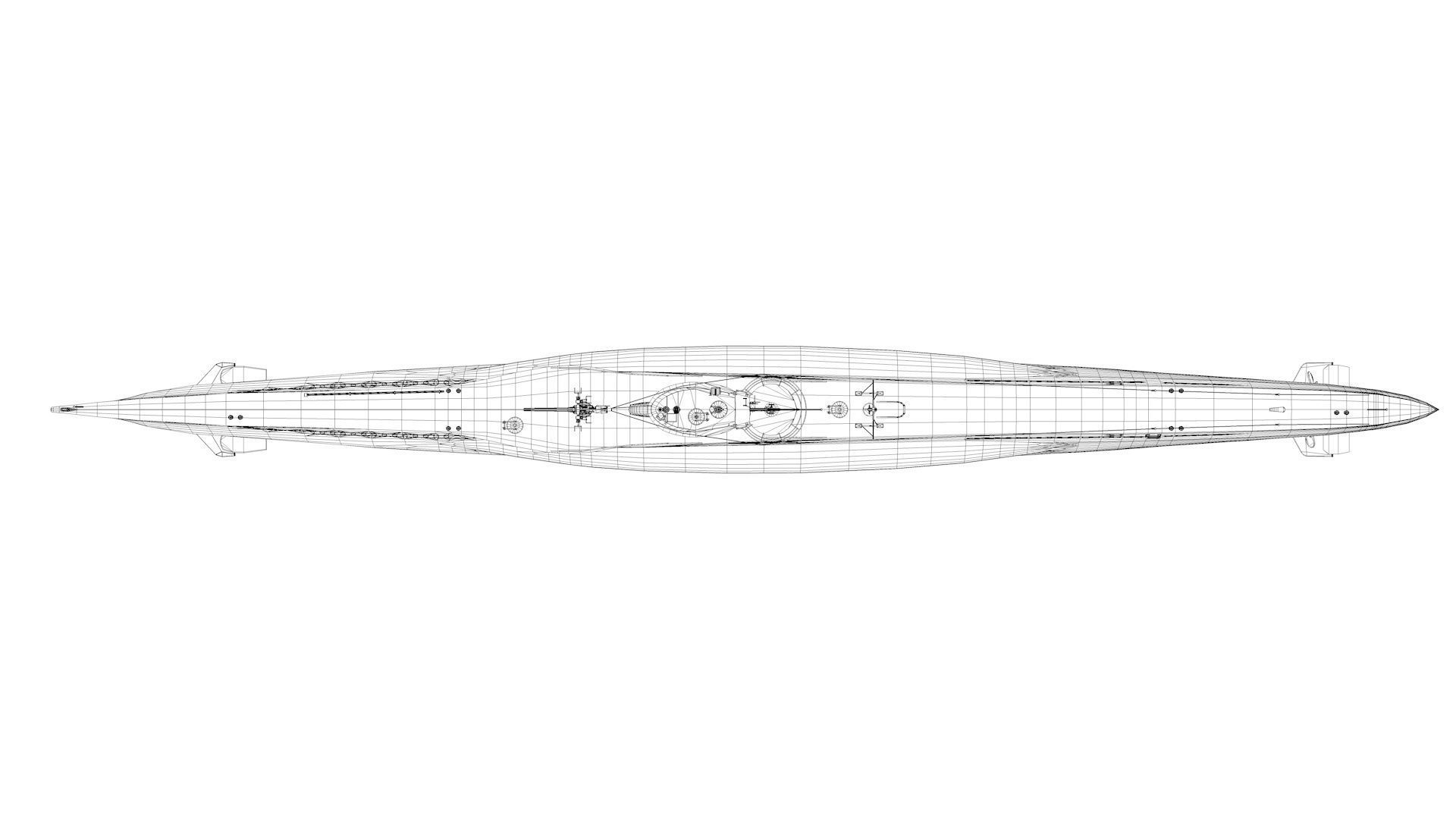 Type VII C German Submarine U-Boat 3D model rigged | CGTrader