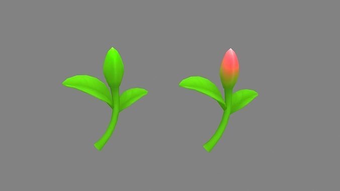 3D model Cartoon sprout VR / AR / low-poly | CGTrader