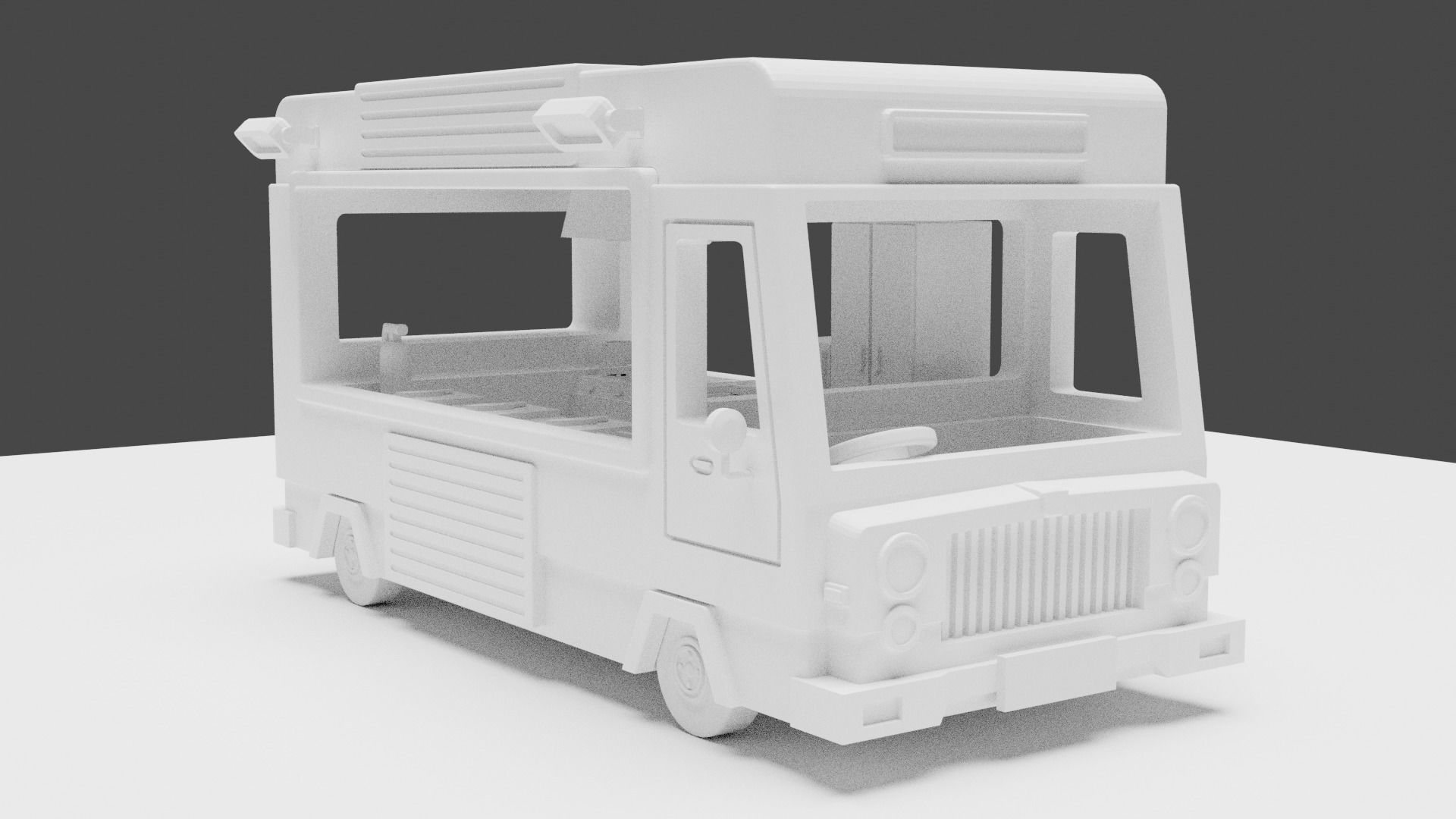 Overcooked food truck 3D model 3D printable | CGTrader