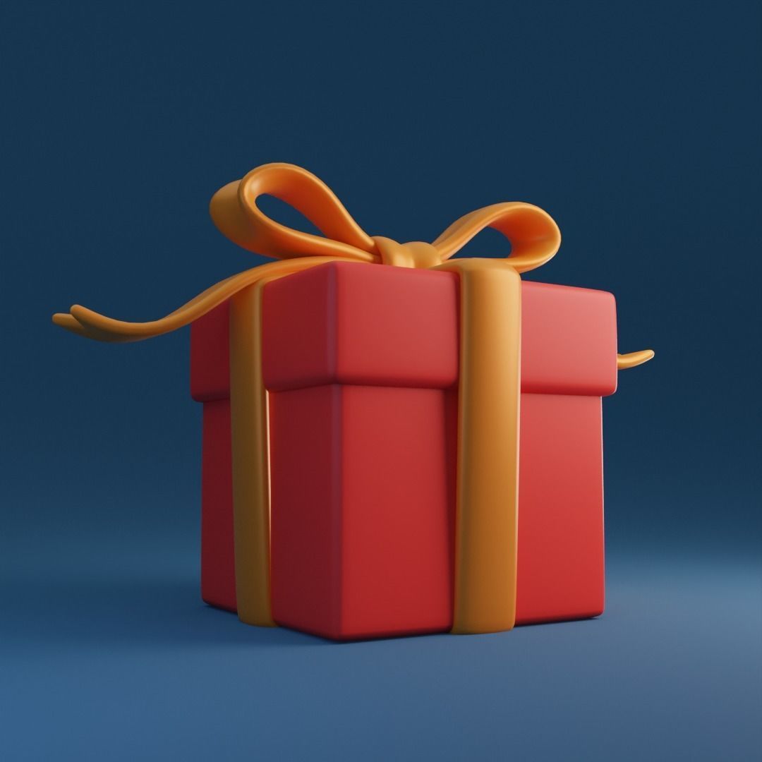 3D model Cartoon gift present VR / AR / low-poly | CGTrader