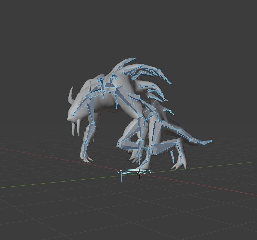 3D model Rat Devil -game ready VR / AR / low-poly rigged animated ...