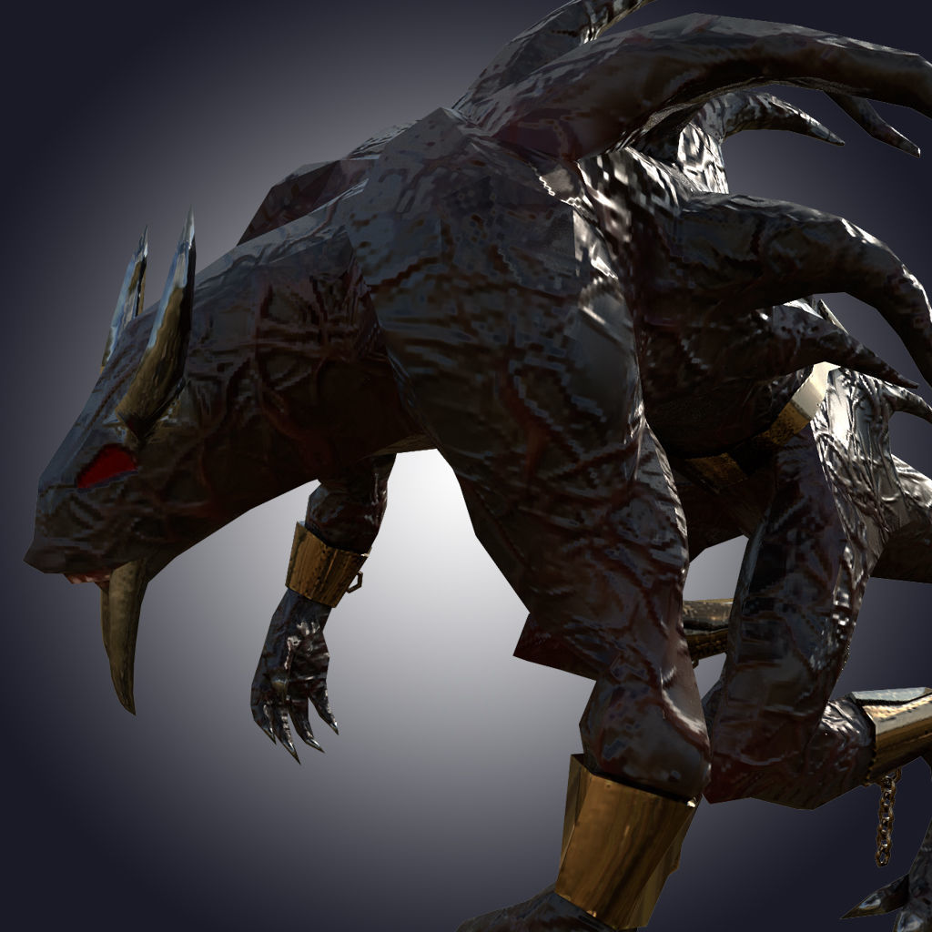 3D model Rat Devil -game ready VR / AR / low-poly rigged animated ...