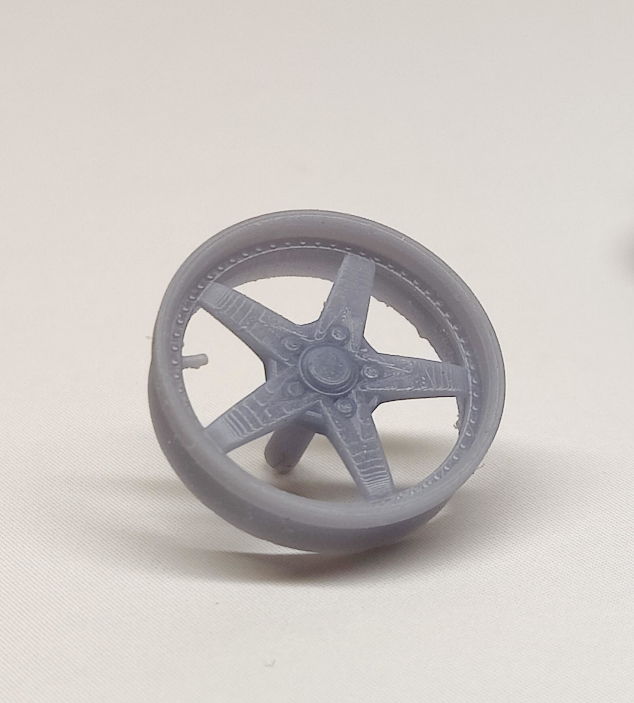 3D printable 5-spoke wheel with accessories 3D model 3D printable ...
