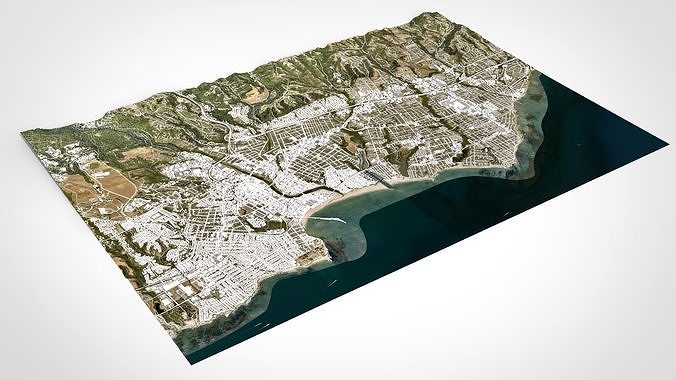 Cityscape Santa Cruz California USA 3D model | CGTrader