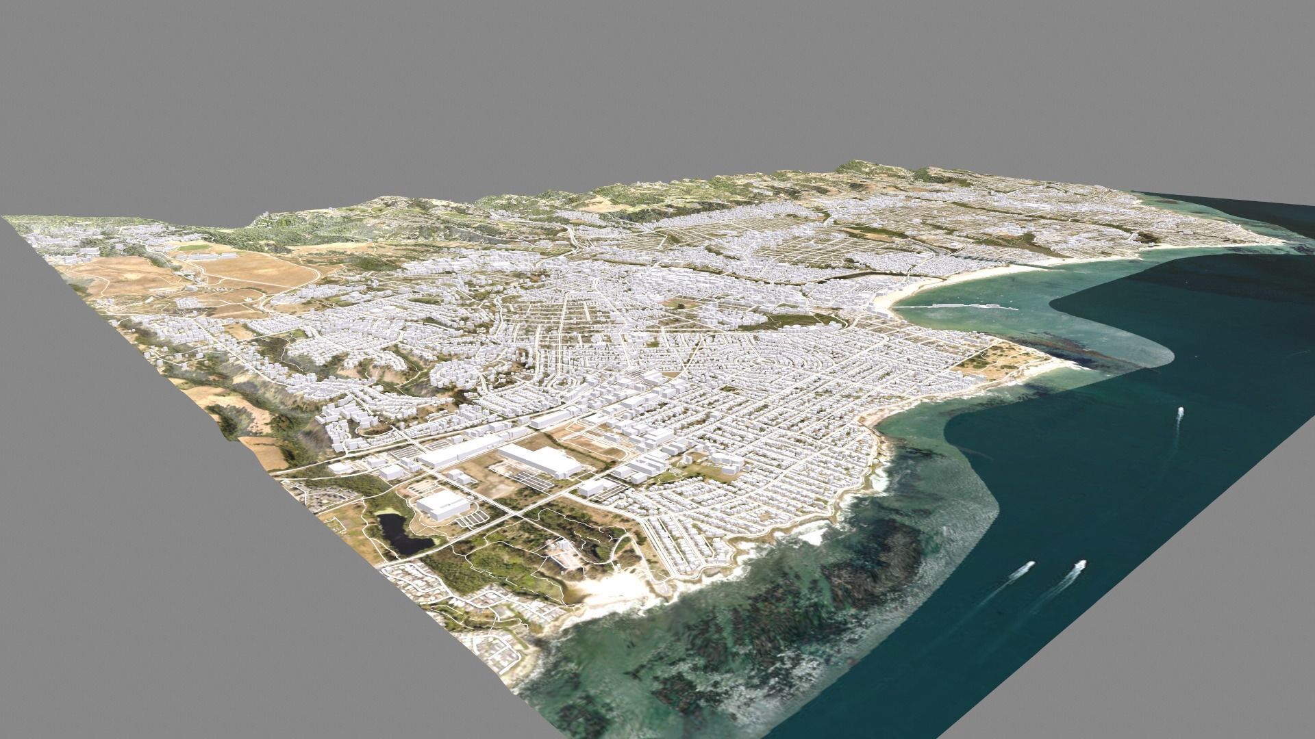 Cityscape Santa Cruz California USA 3D model | CGTrader