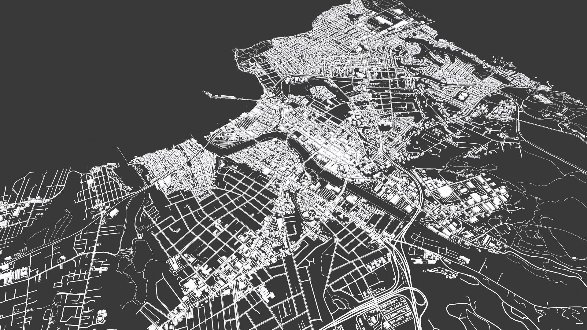 Cityscape Santa Cruz California USA 3D model | CGTrader