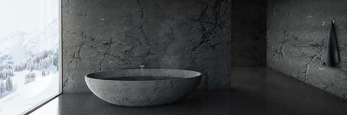 simple bathtub with no tap 3D model | CGTrader