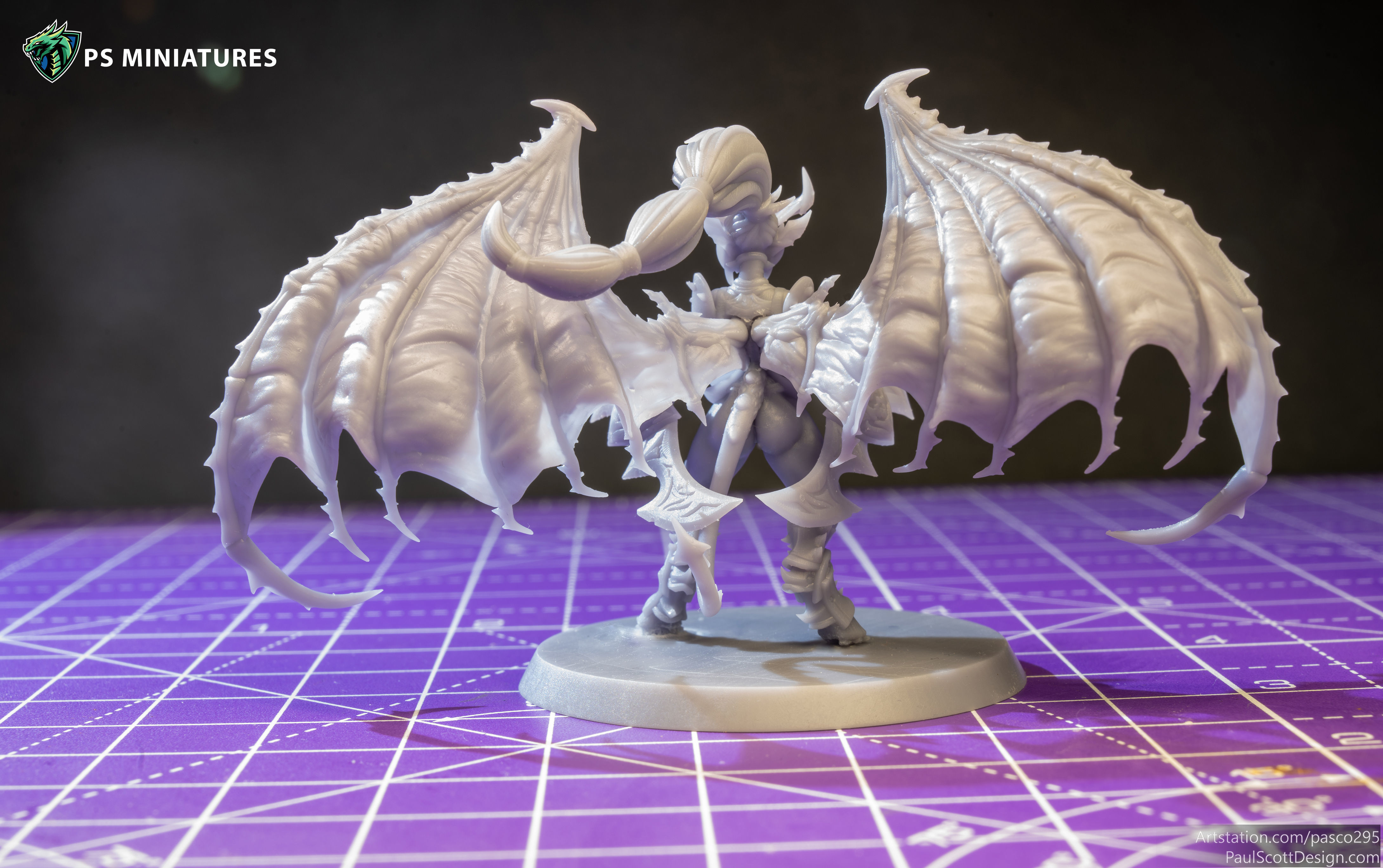 Drow Demonic Valkyrie Pose 2 - Includes Pinup Variant 3D model 3D ...