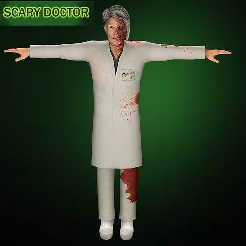 3D model Scary Doctor VR / AR / low-poly | CGTrader