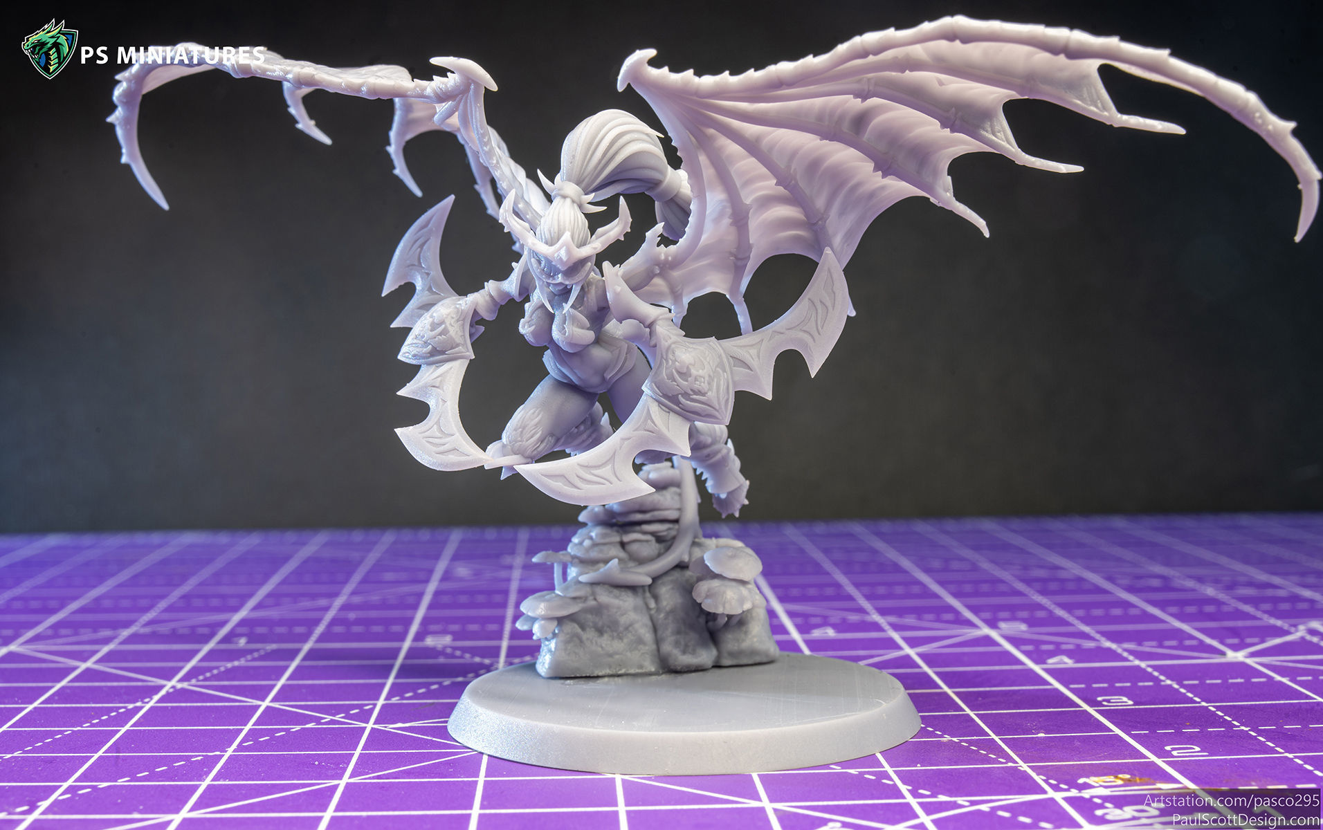 Drow Demonic Valkyrie Pose 3 - Includes Pinup Variant 3D model 3D ...