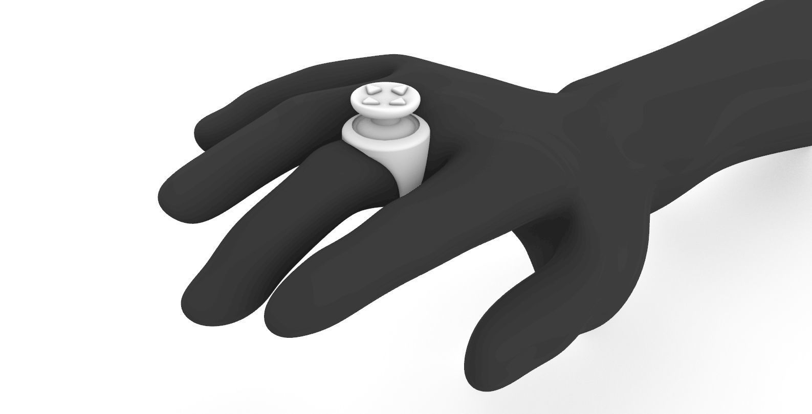 Gamepad Ring - Joystick Knob with Arrows 3D model 3D printable | CGTrader