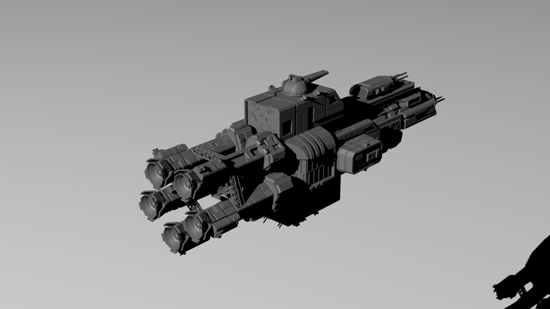 Expanse UNN Nathan Hale Leonidas-Class Battleship 3D model 3D printable ...