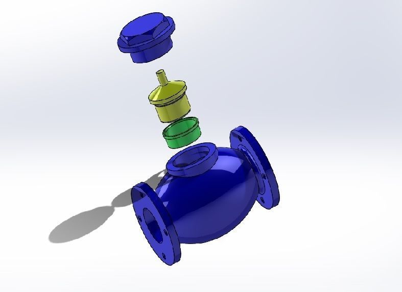 check valve 3D model 3D printable | CGTrader