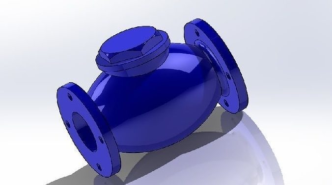 check valve 3D model 3D printable | CGTrader