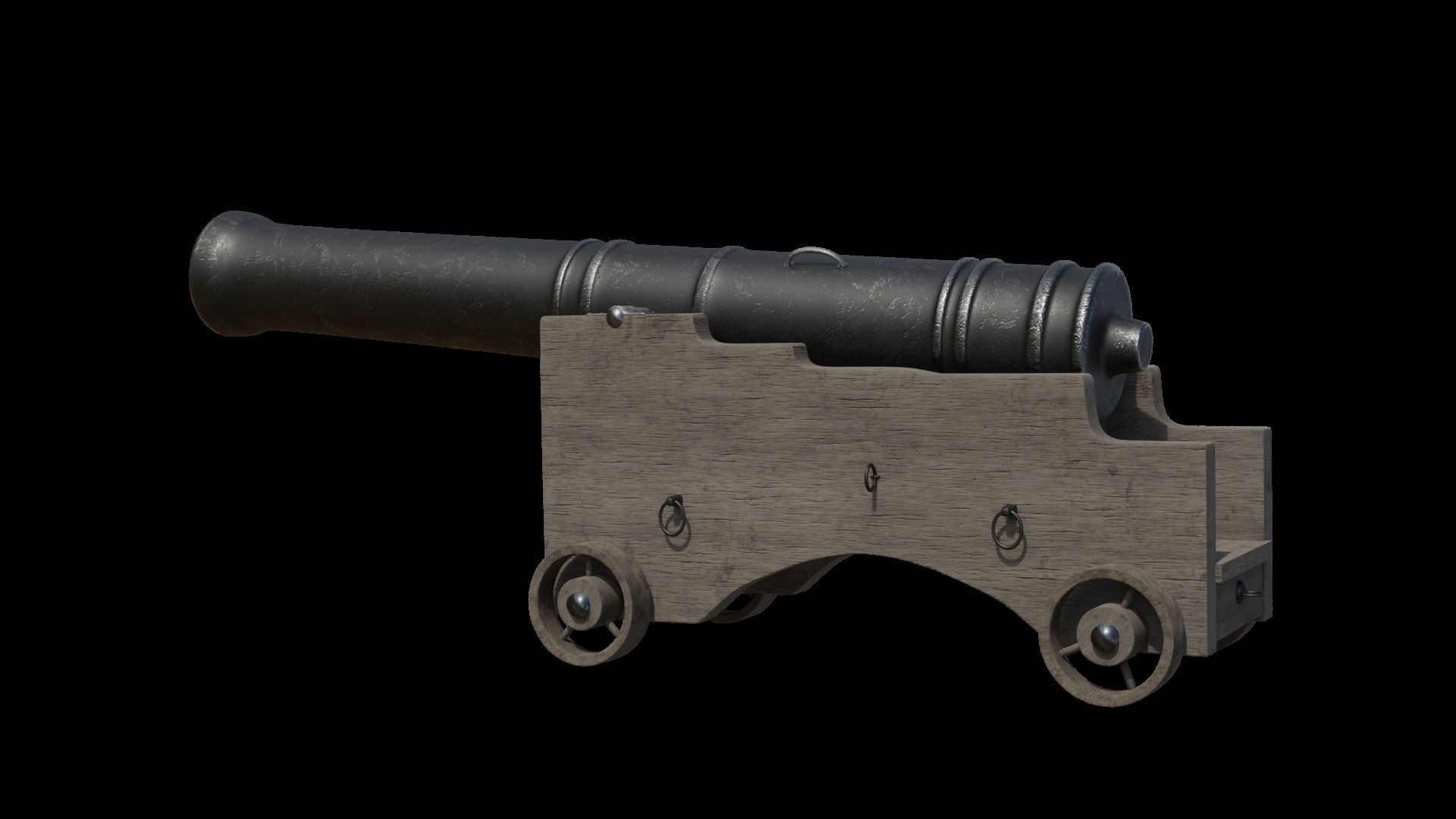 3D model Medieval Cannon with 2K Textures VR / AR / low-poly | CGTrader