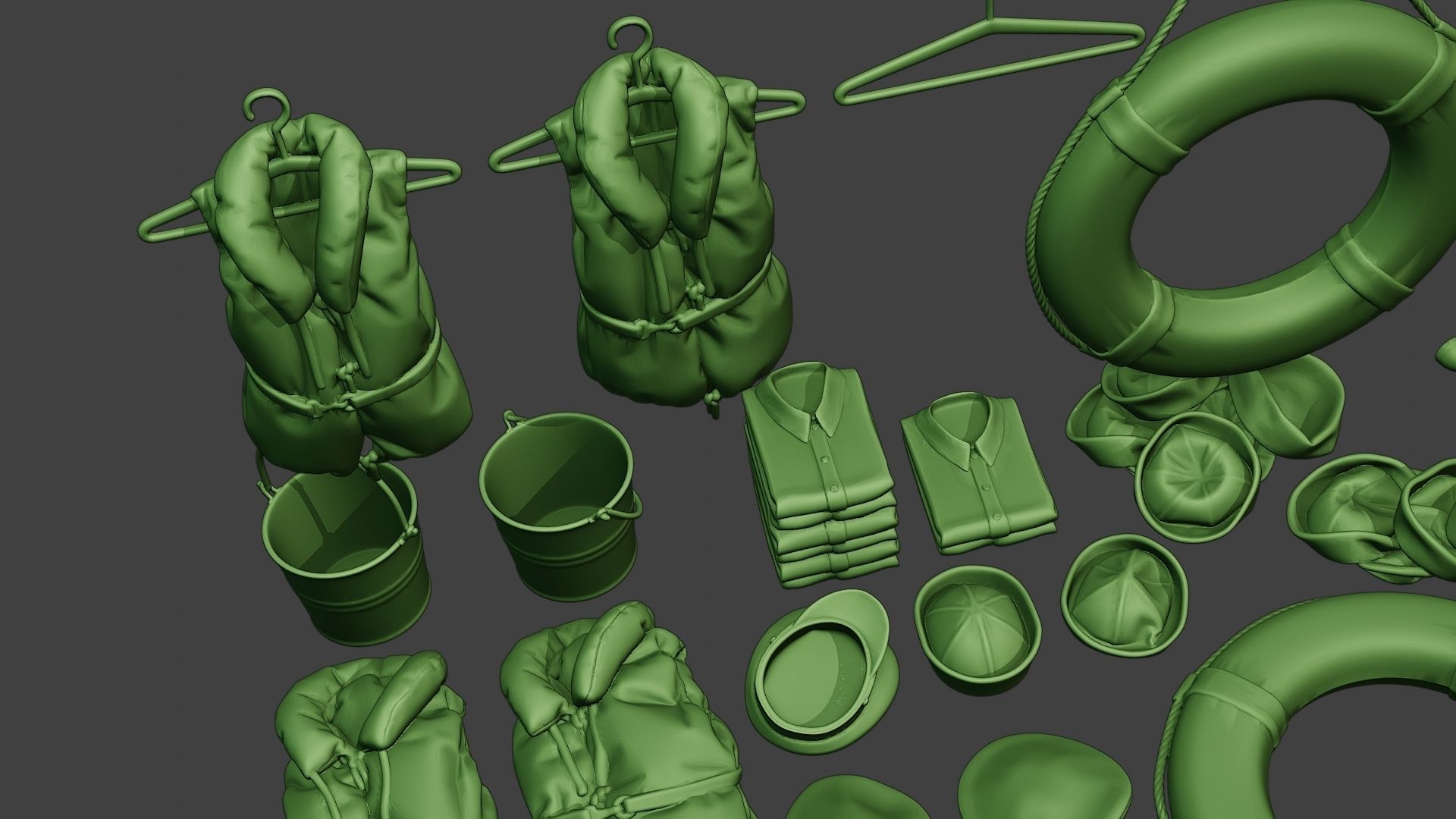 Ww2 US Naval Objects Pack1 3D model 3D printable | CGTrader