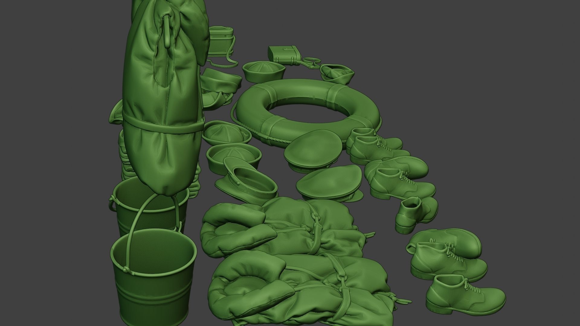 Ww2 US Naval Objects Pack1 3D model 3D printable | CGTrader