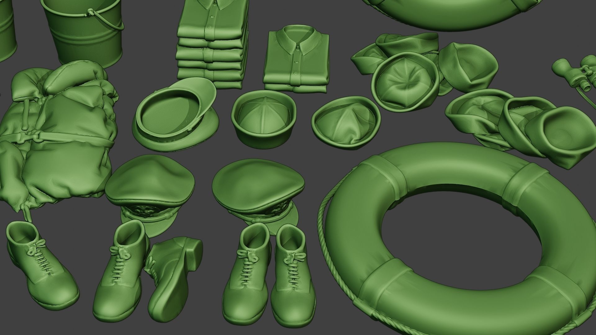 Ww2 US Naval Objects Pack1 3D model 3D printable | CGTrader