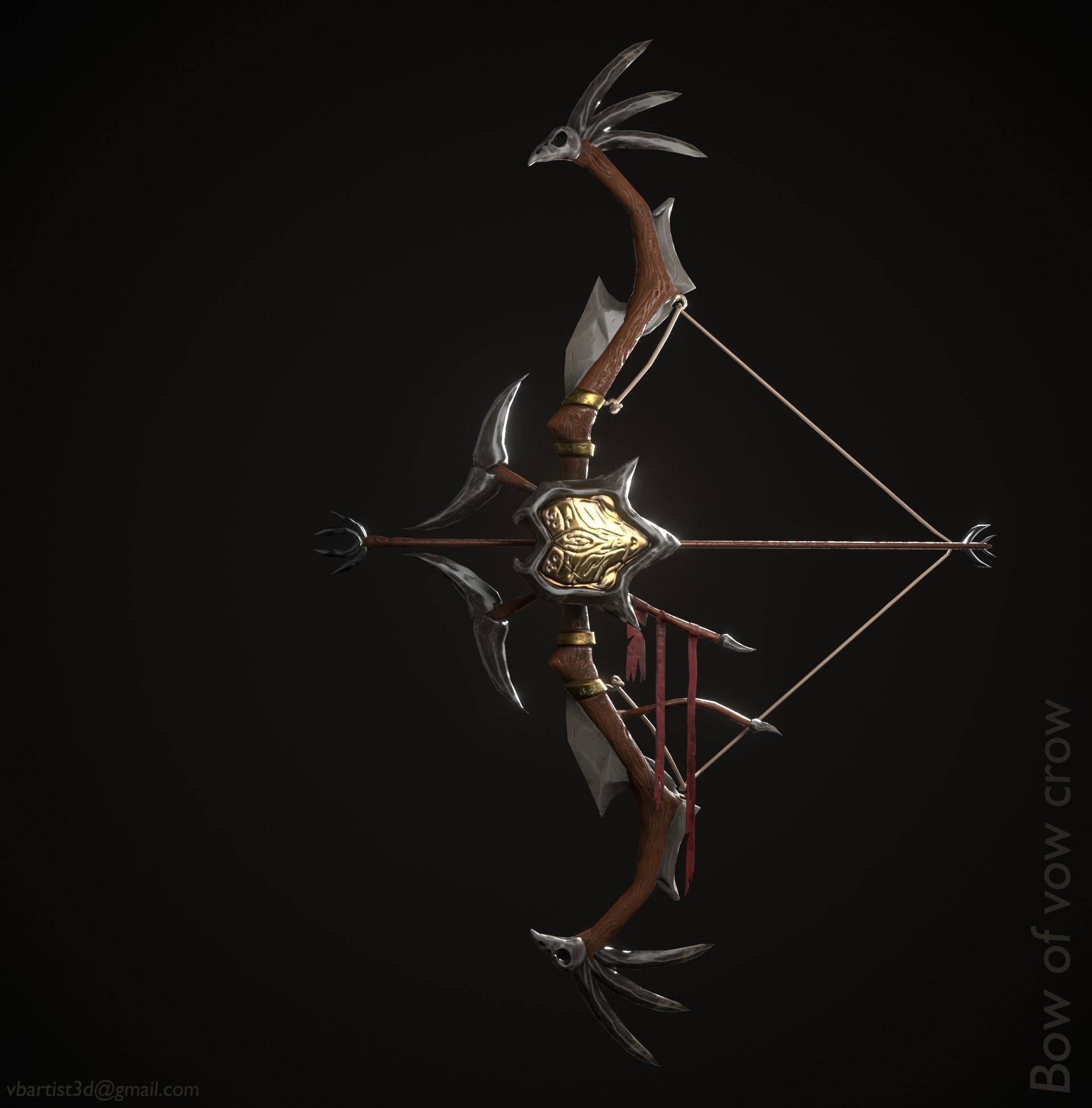 3D model Bow of vow crow VR / AR / low-poly | CGTrader
