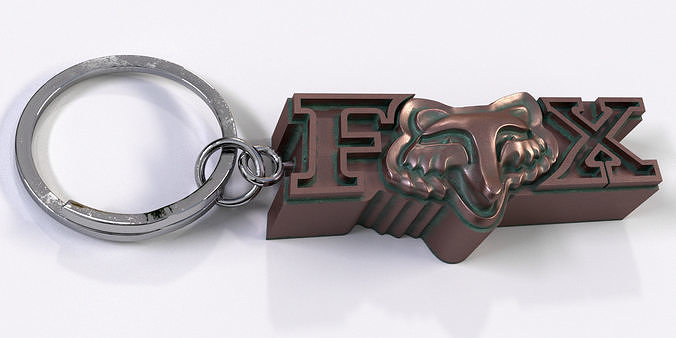 keychain fox free 3D model 3D printable | CGTrader
