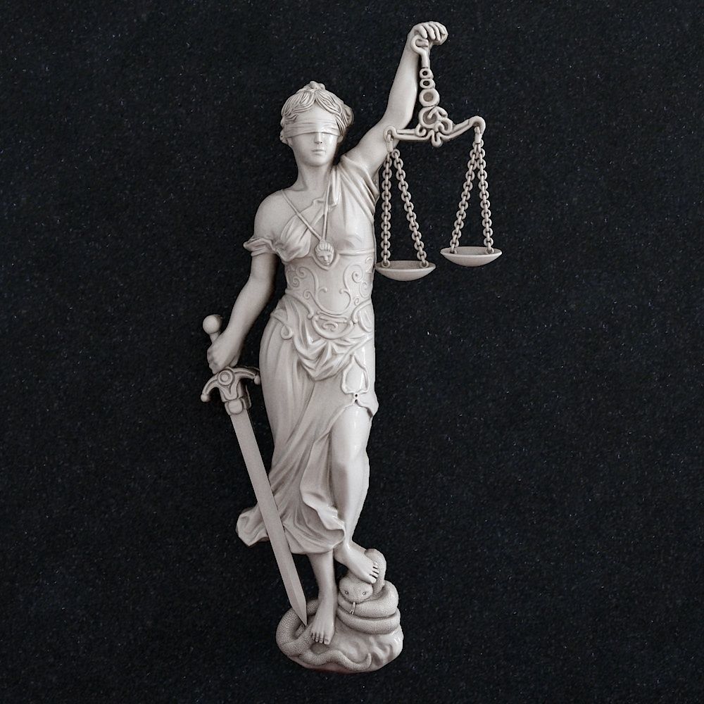 Statue of the law of Themis 3D model 3D printable | CGTrader