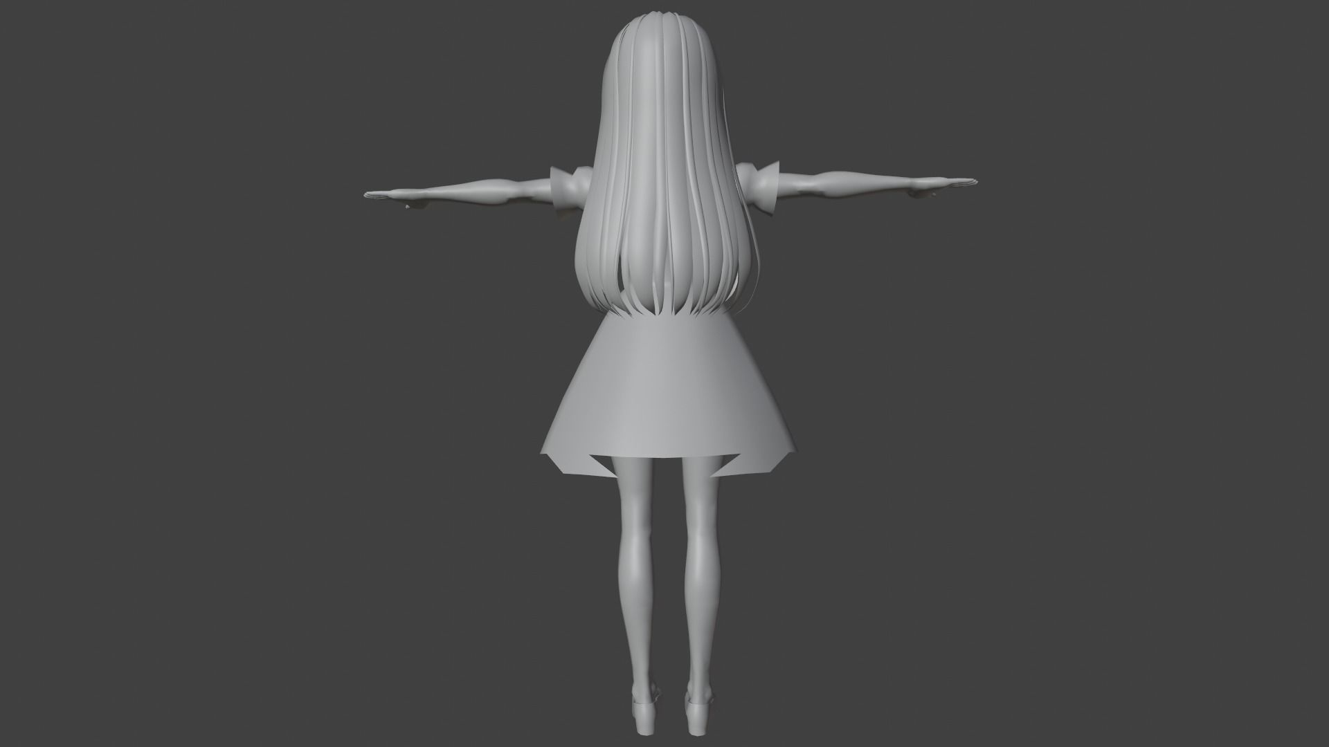 3D model cute anime girl character - Ena VR / AR / low-poly | CGTrader