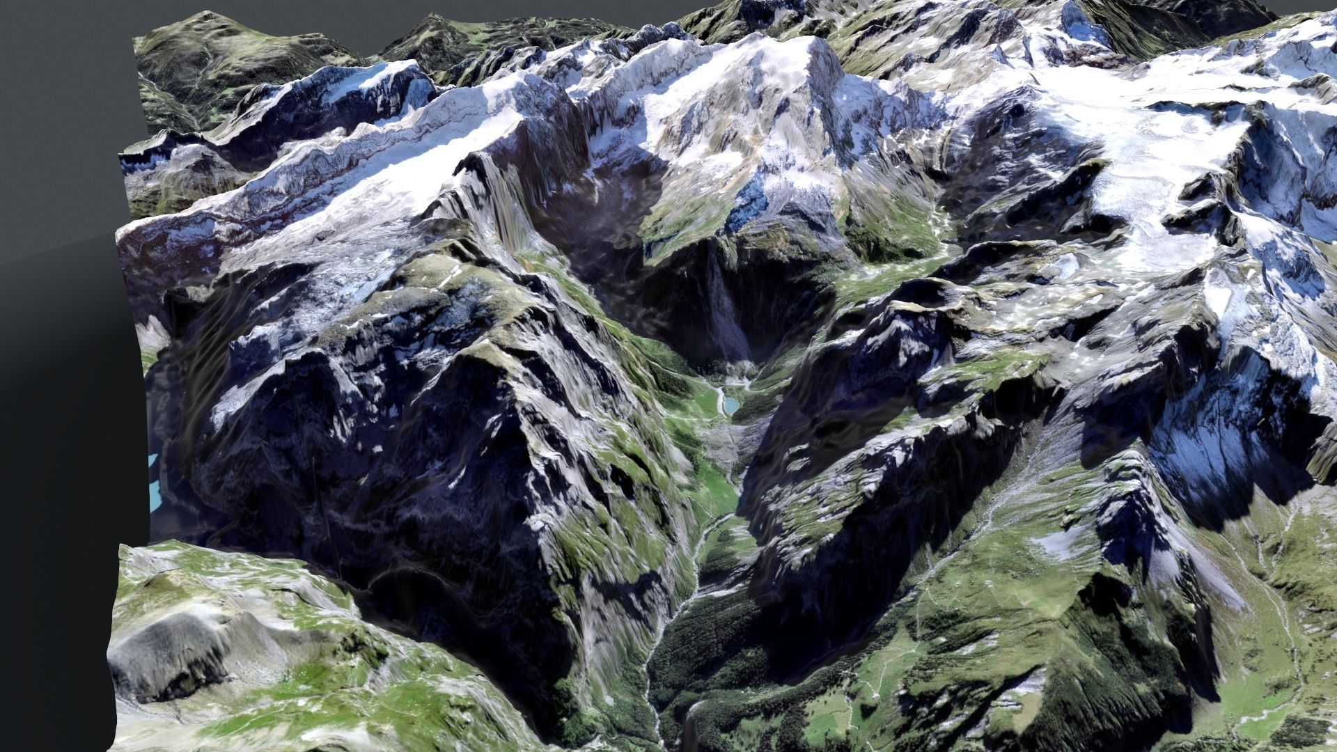 Mountain landscape Scharhorn Alps 3D model | CGTrader