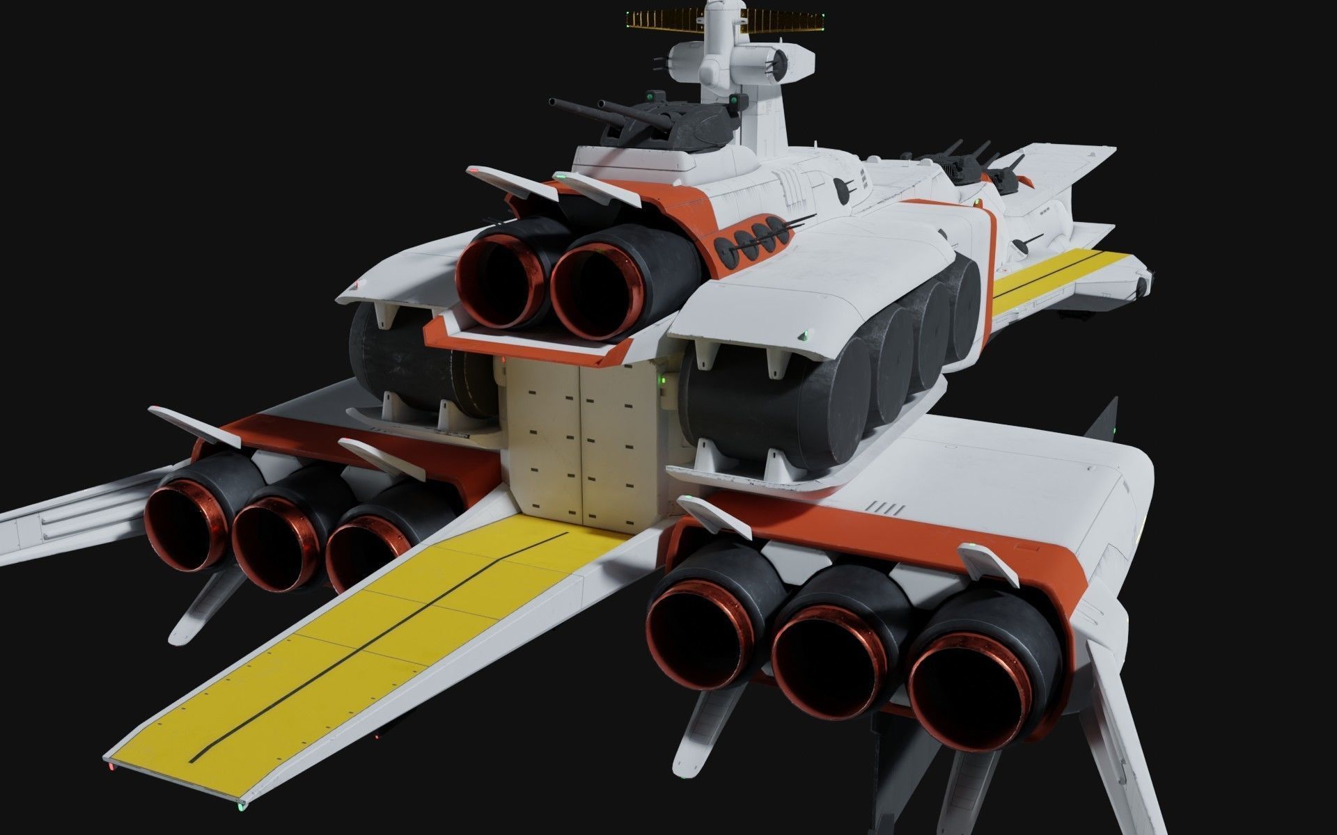Battleship Ra-cailum 3D model | CGTrader