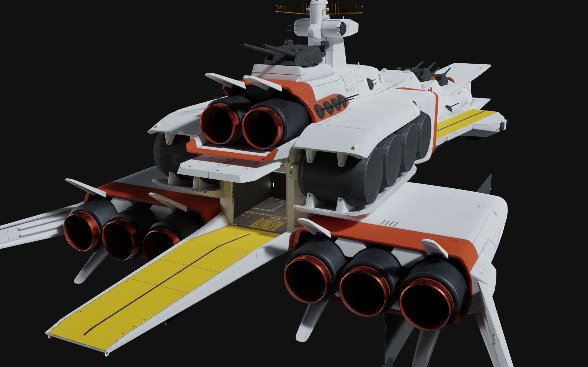 Battleship Ra-cailum 3D model | CGTrader