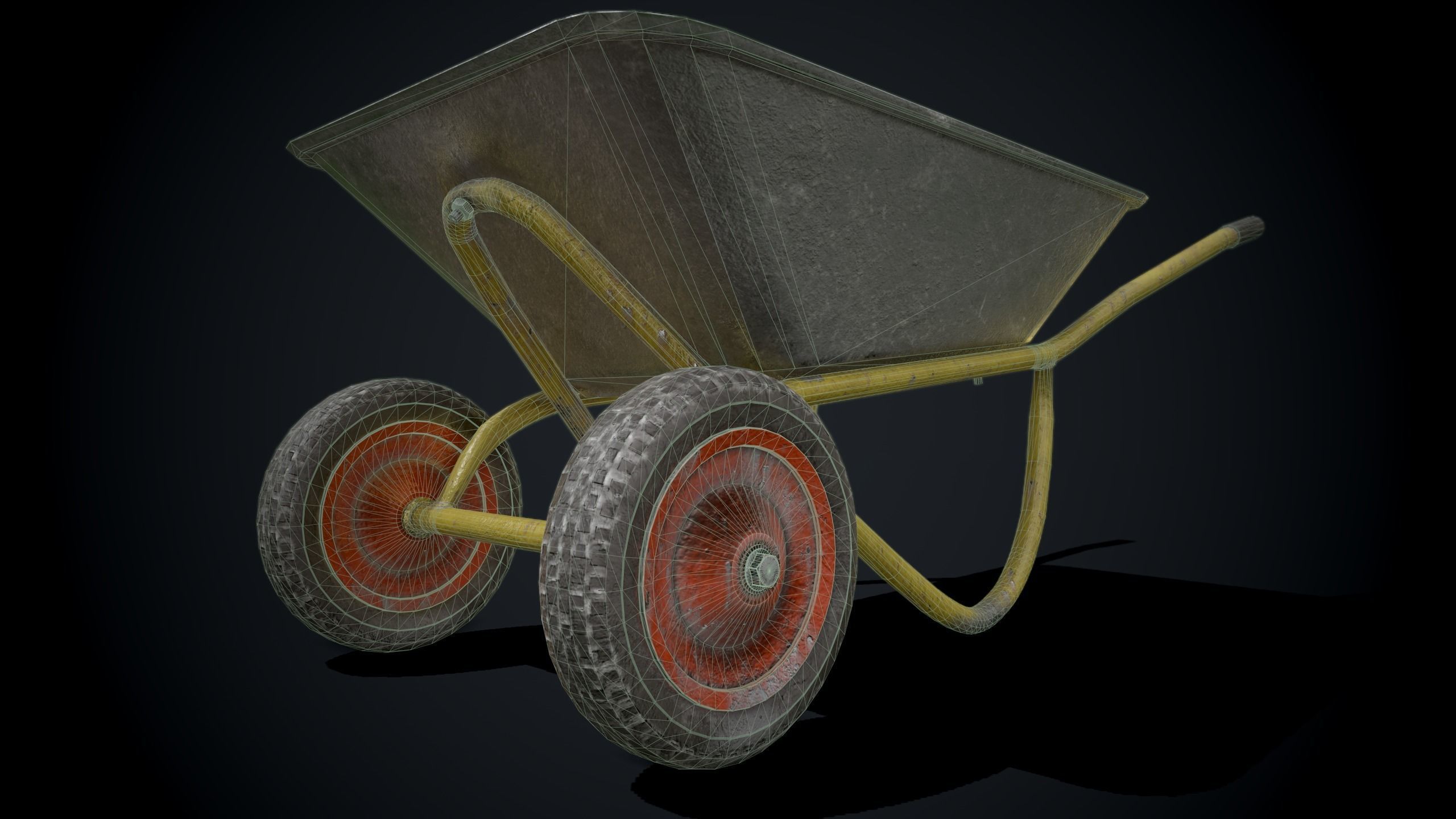 3D model Wheelbarrow prop VR / AR / low-poly | CGTrader