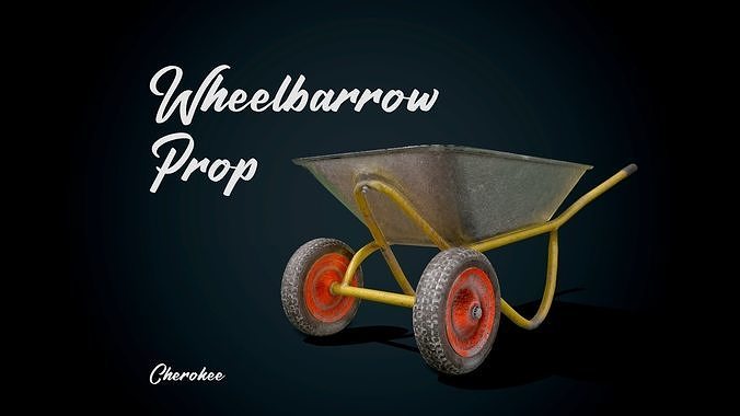 3D model Wheelbarrow prop VR / AR / low-poly | CGTrader