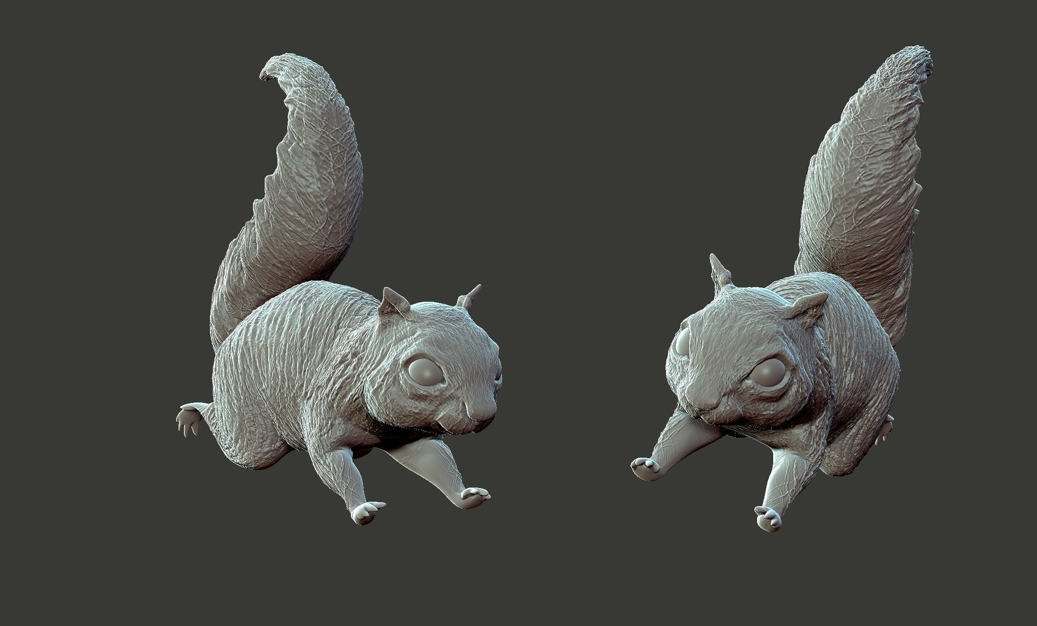 squirrel 3D model 3D printable | CGTrader