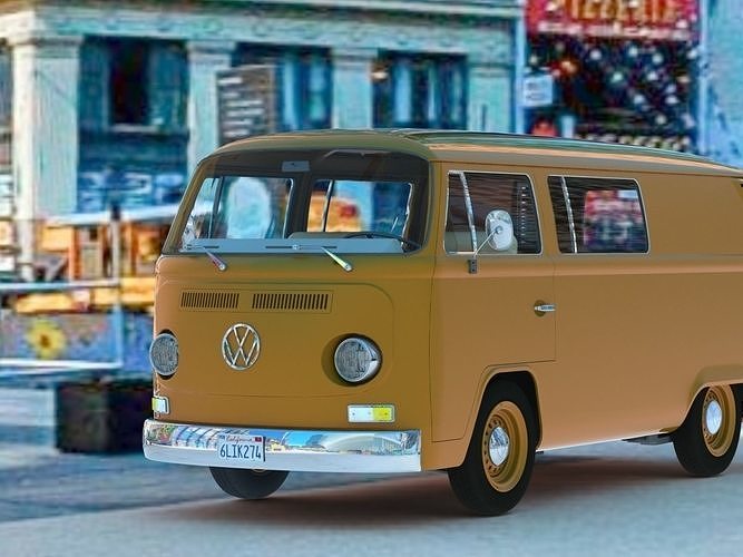 Volkswagen BUS 3D model 3D printable | CGTrader