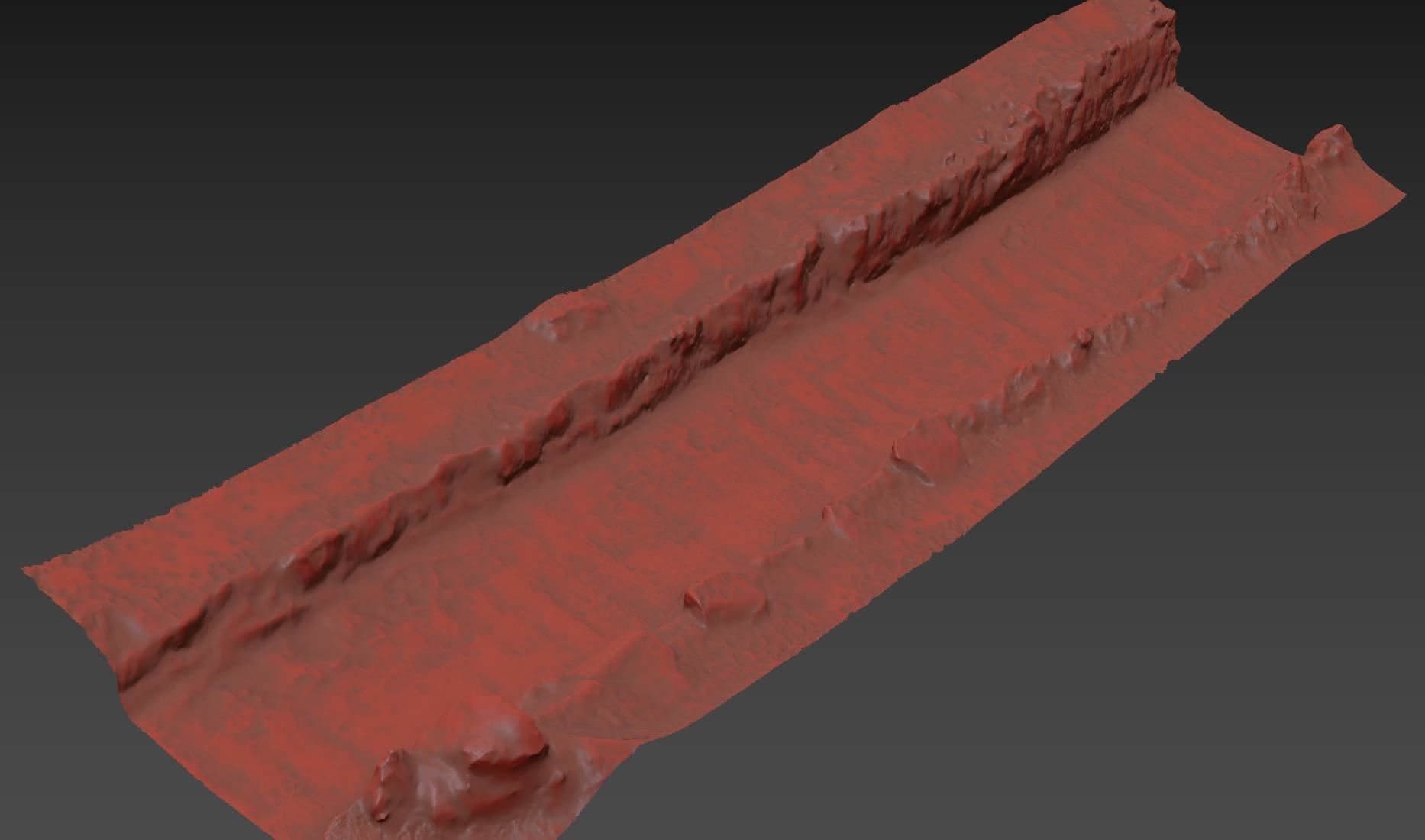 3D model Ultra realistic Winter footpath 2 2021Hq Scan VR / AR / low ...