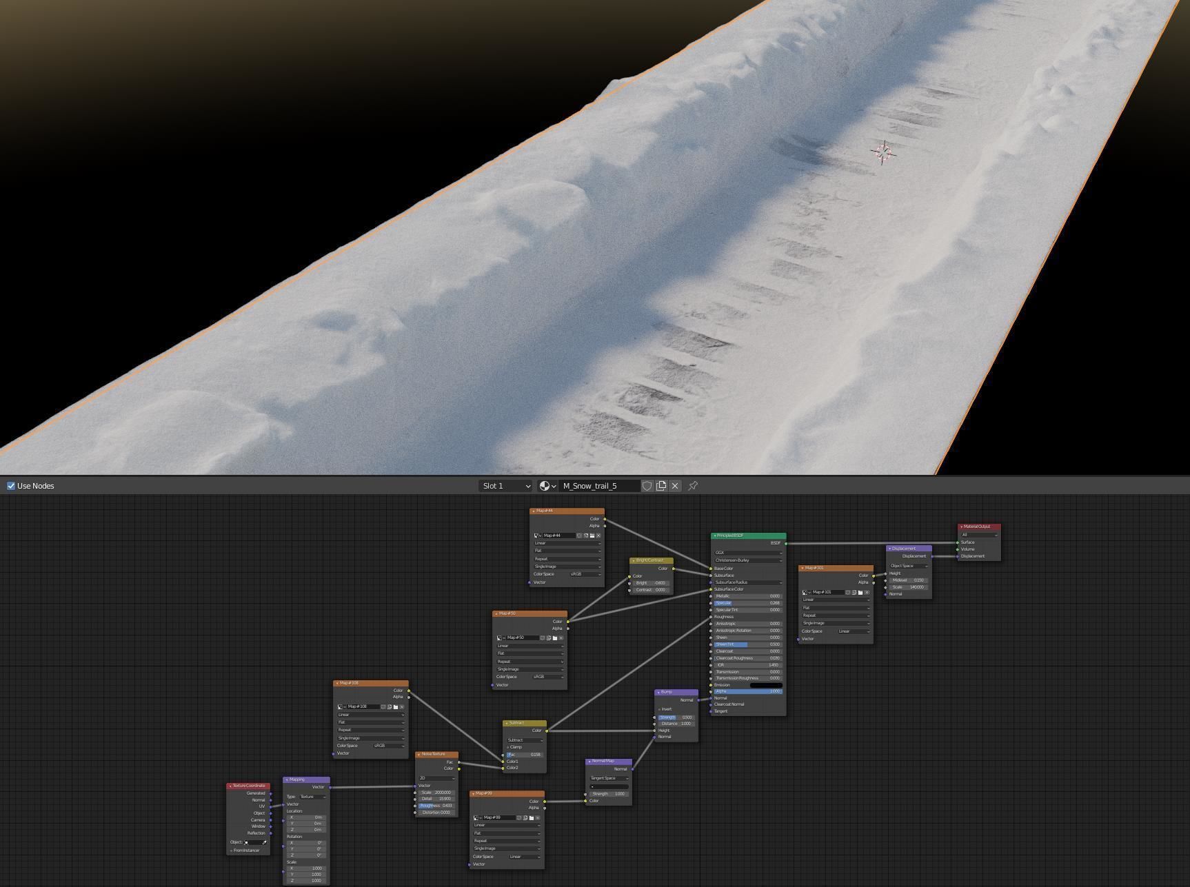 3D model Ultra realistic Winter footpath 2 2021Hq Scan VR / AR / low ...