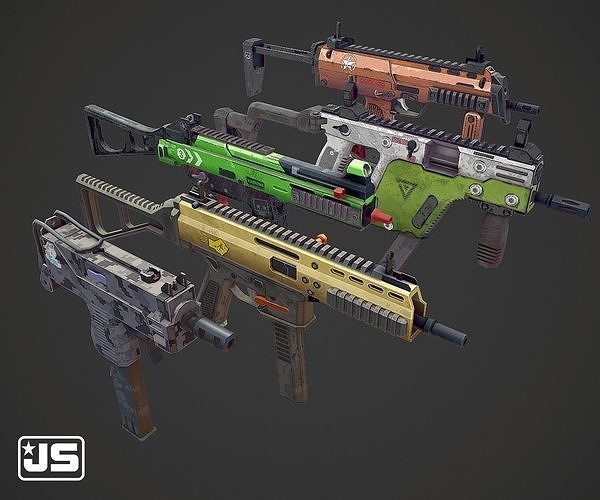 3D model Weapon Model Kit VR / AR / low-poly | CGTrader