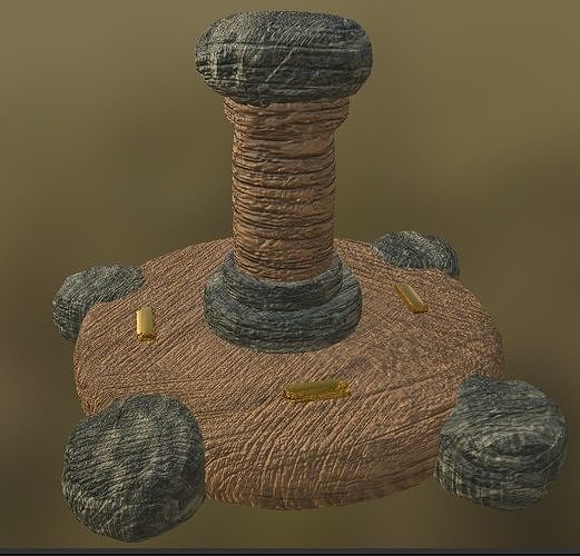Stone Altar with PBR textures 3D model | CGTrader