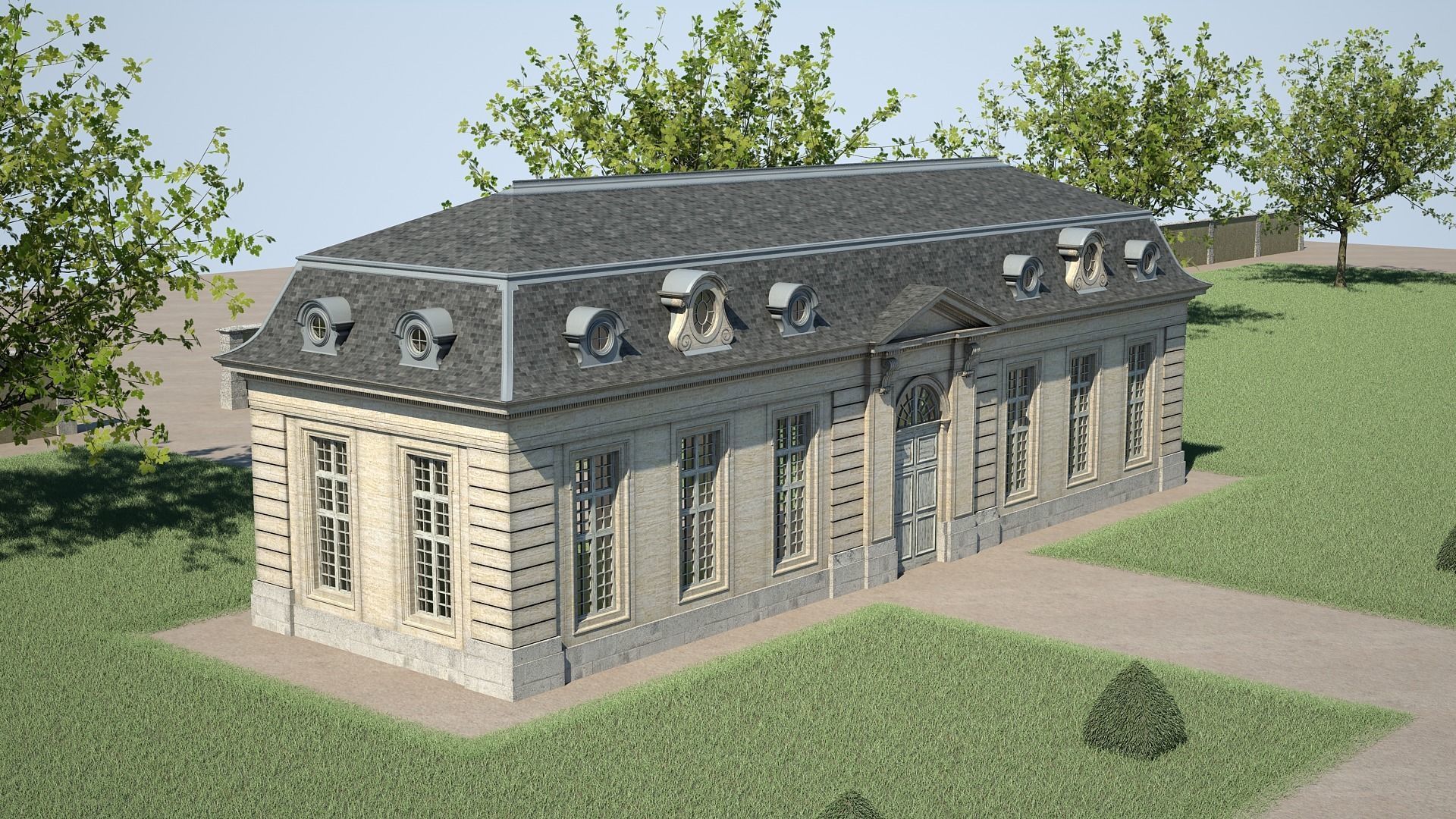 Classical Building II 3D model | CGTrader