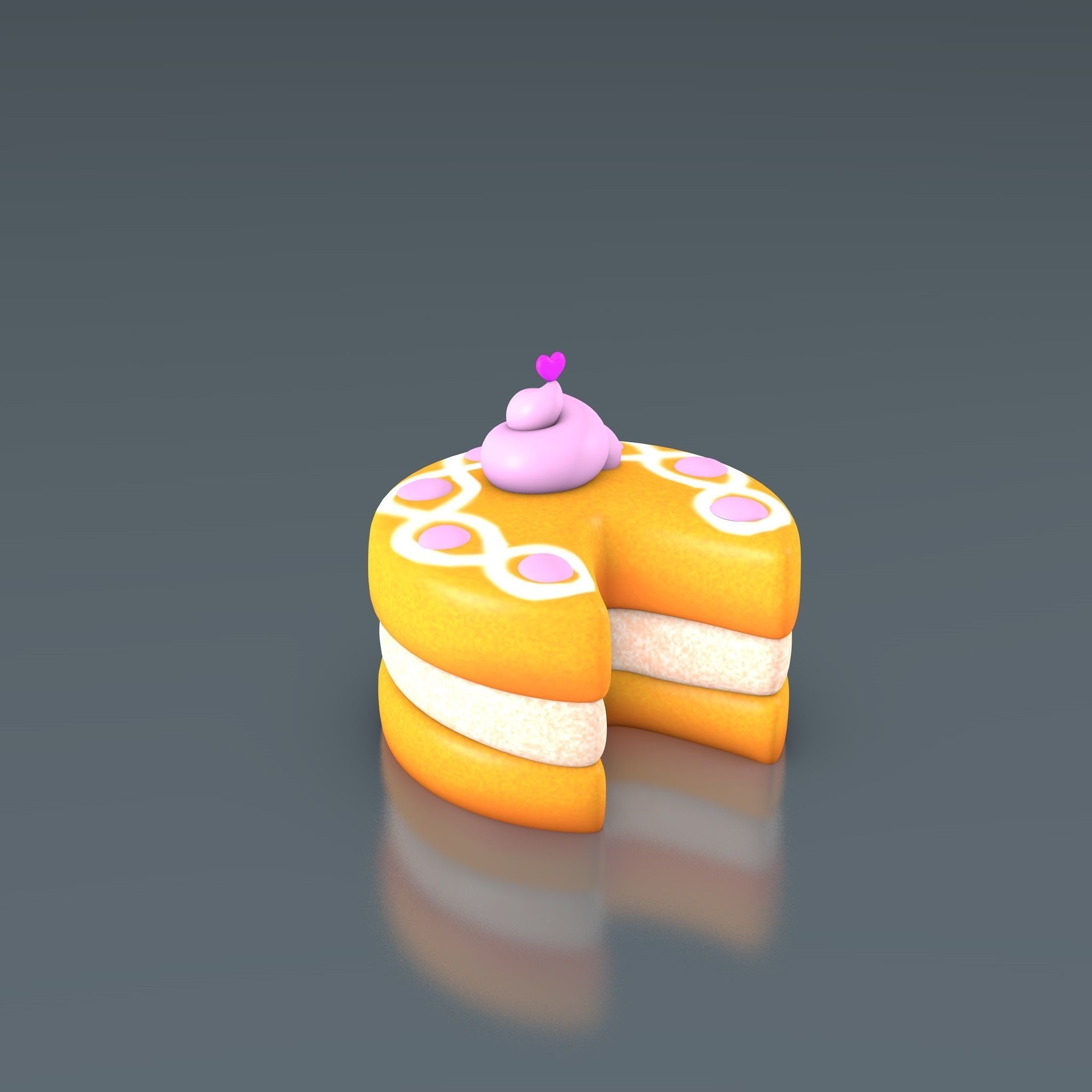 3D model Cartoon Cakes VR / AR / low-poly | CGTrader