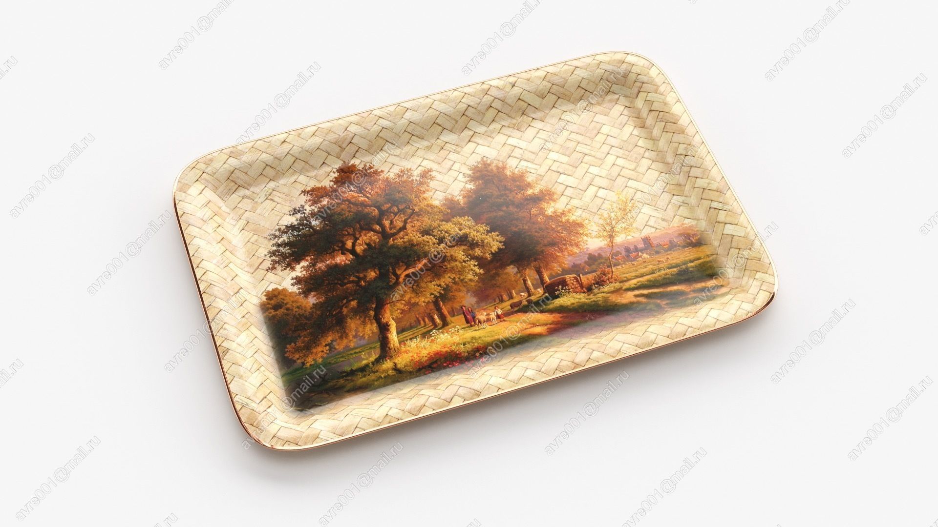 Beautiful tray 3D model | CGTrader