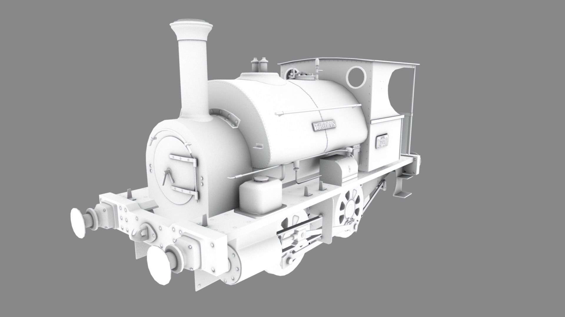 3D model Avonside 0-4-0st TROJAN VR / AR / low-poly | CGTrader