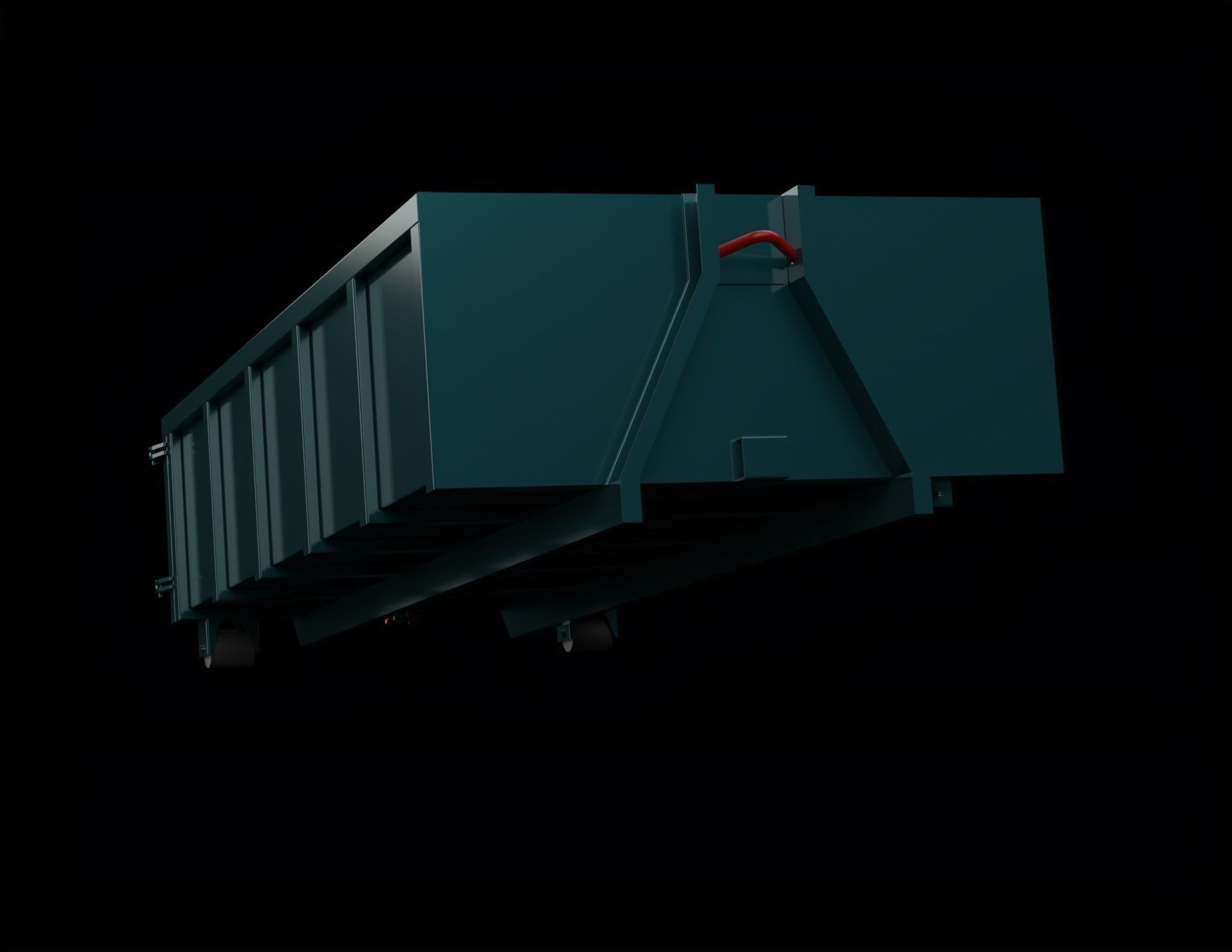 3D model Real 3D cad model of Dumpster Container VR / AR / low-poly ...