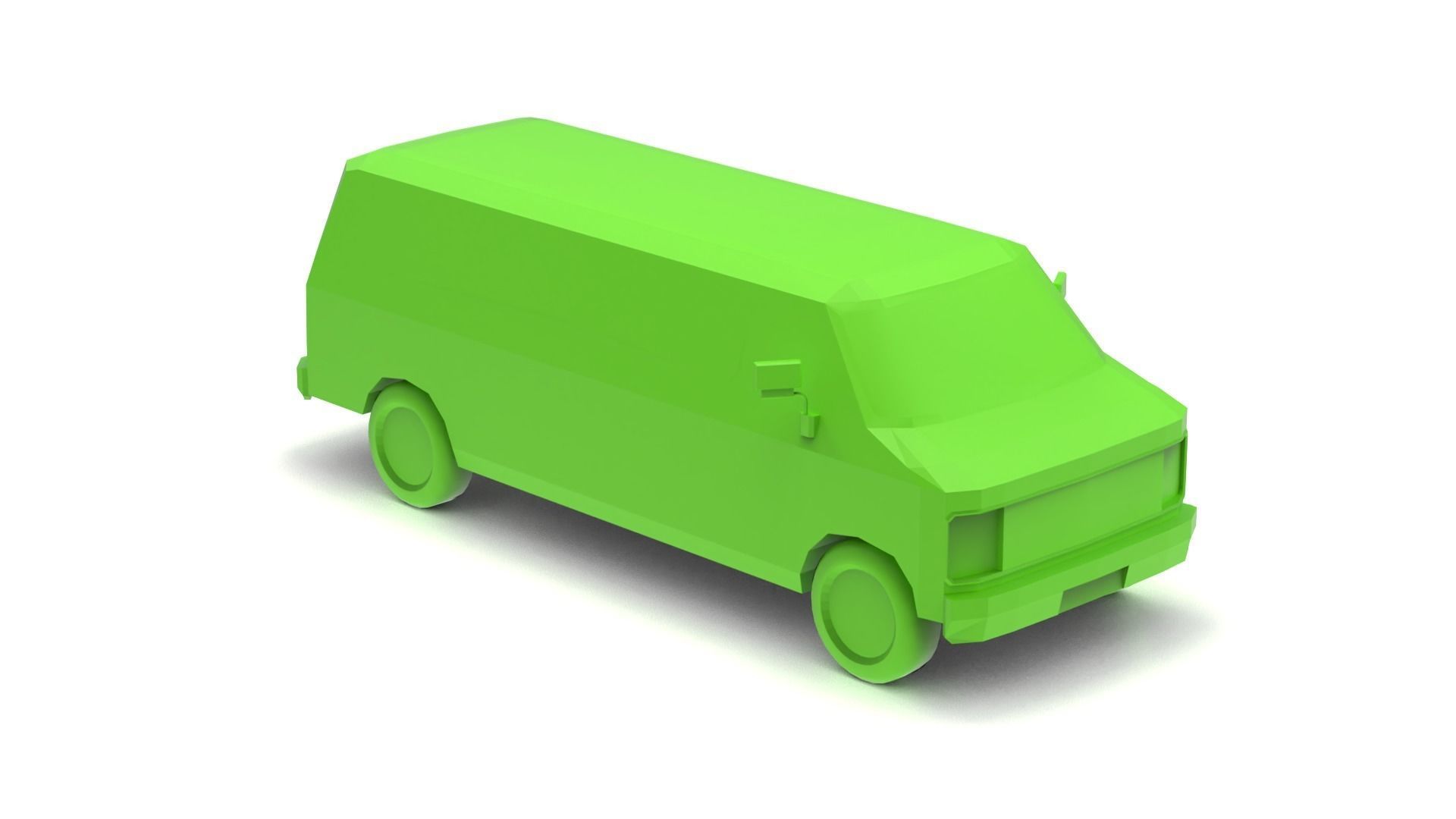 3D model Low Poly Van - Game Ready Vehicle VR / AR / low-poly | CGTrader