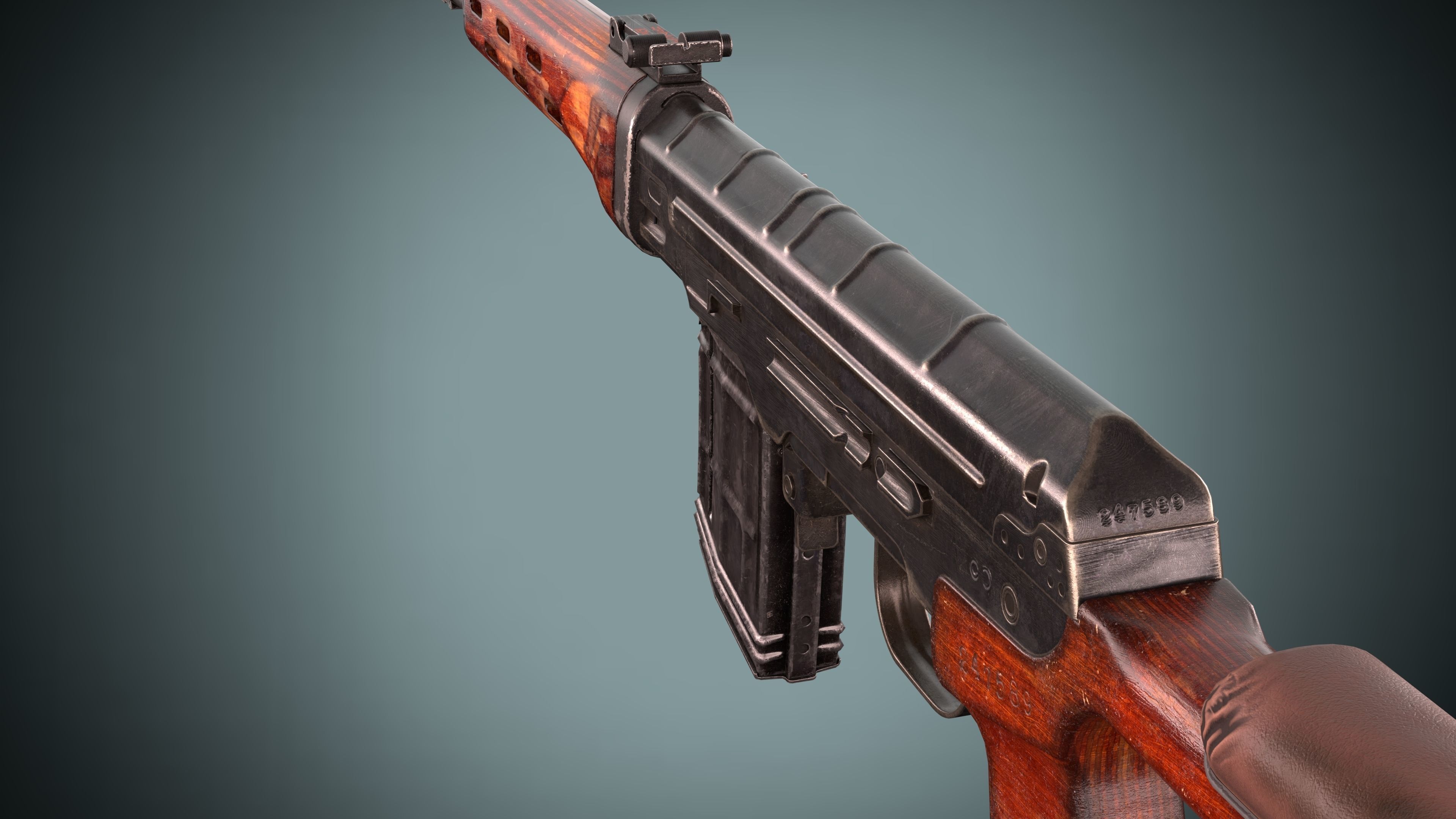 3D model SVD Sniper Rifle Dragunov wich PSO-1 VR / AR / low-poly | CGTrader